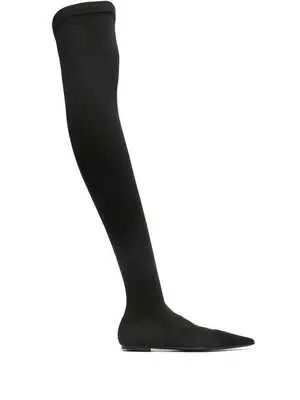 Women's Thigh High Leather Flats Boots