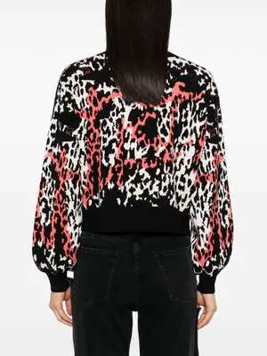 Just Cavalli Leopard Cropped Cardigan