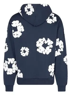 DENIM TEARS Wreath-print Sweatshirt - Blue