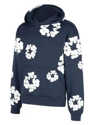 DENIM TEARS Wreath-print Sweatshirt - Blue