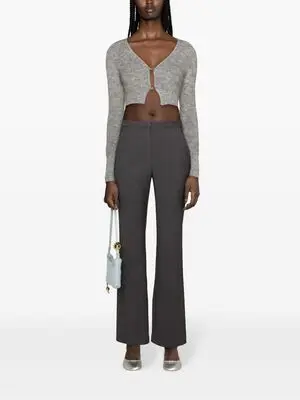 Jacquemus Brushed-finish Cardigan - Grey