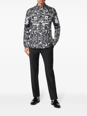 Philipp Plein Dandy Lion Circus Silk Shirt