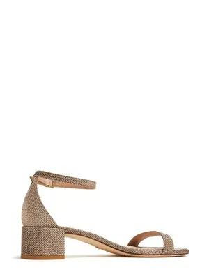 STUART WEITZMAN Nearlynude 35mm Leather Sandals