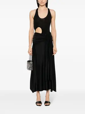 Rabanne Drape-detail Maxi Skirt