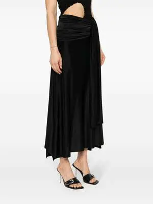 Rabanne Drape-detail Maxi Skirt