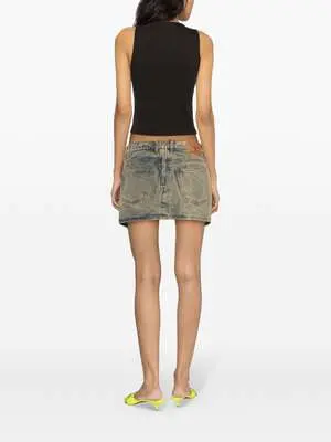 R13 Cotton Henley Tank Top - Black