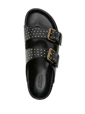 Isabel Marant Étoile Lennyo Leather Sandals - Black