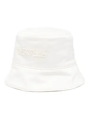 Off-White Drill Bookish Bucket Hat - White