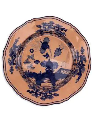 GINORI 1735 Oriente Italiano Porcelain Dinner Plate Orange