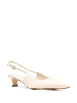 AeydĒ Catrina 35mm Leather Pumps - Neutrals