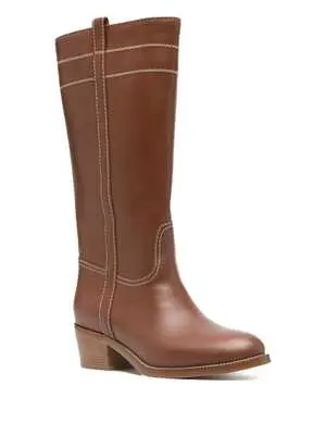 FAY 70mm Leather Boots