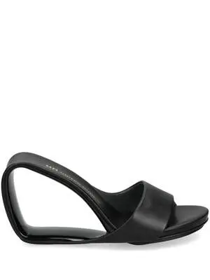 United Nude Mobius 65mm Leather Sandals - Black