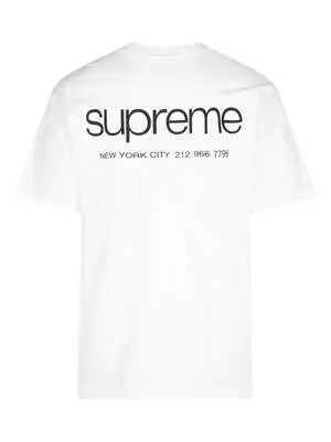 Supreme Logo-print Cotton T-shirt - White