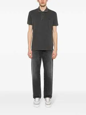 Woolrich Logo-embroidered Polo Shirt - Black