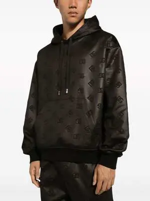 Dolce & Gabbana Embossed Logo Jersey Hoodie