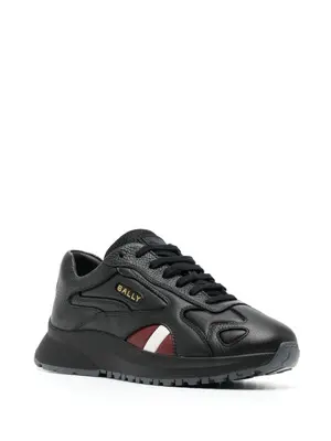 Bally Dewy Leather Sneakers - Black