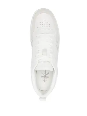 Calvin Klein Debossed-logo Leather Trainers