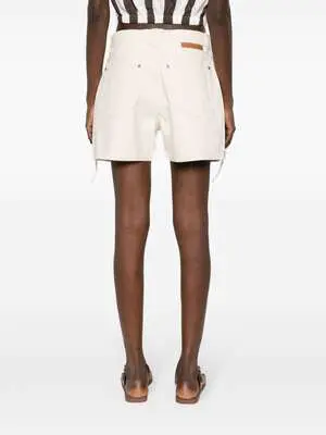 Stella McCartney Lace-up Cotton Shorts