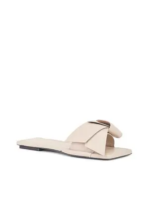 Acne Studios Bow Slide - Taupe Beige