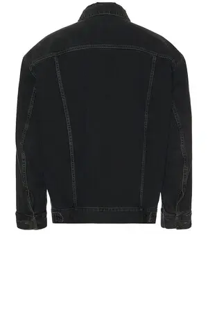 Saint Laurent Egg Shape Denim Jacket - Dark Blue Black