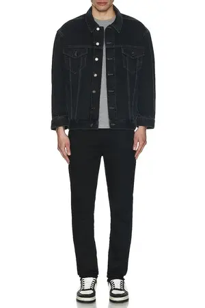 Saint Laurent Egg Shape Denim Jacket - Dark Blue Black