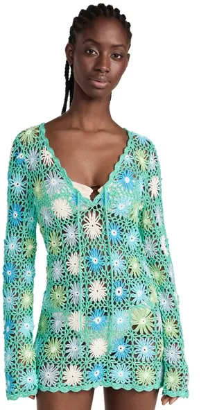 Show Me Your Mumu Vacay Mini Coverup - Blue Multi Floral
