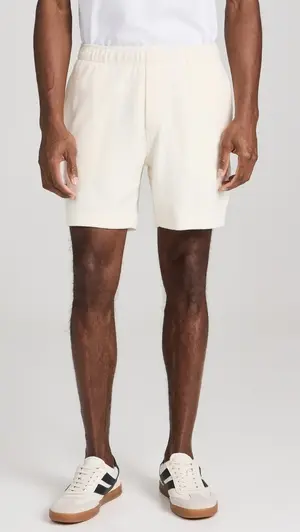 Vince Boucle Pull On Shorts - Bone