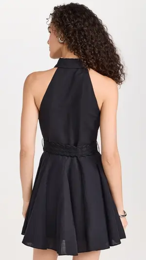 Hemant & Nandita Belted Mini Dress - Black