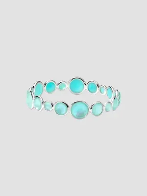 Ippolita Lollipop All-stone Calabria Sterling Silver, Rock Crystal, Mother-of-pearl & Bangle - Amazonite