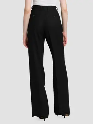Kiton Wide-leg Linen-blend Pants