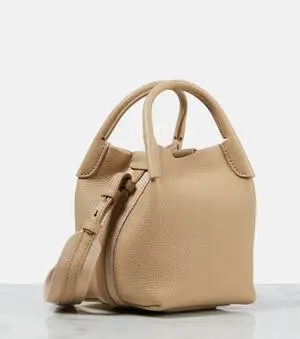 Loro Piana Bale Micro Leather Tote Bag - Beige