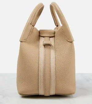Loro Piana Bale Micro Leather Tote Bag - Beige