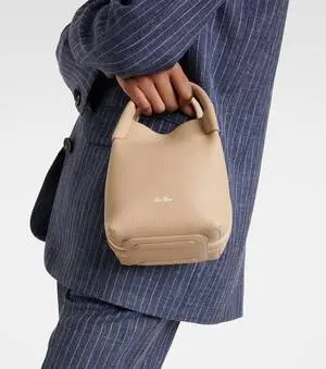 Loro Piana Bale Micro Leather Tote Bag - Beige