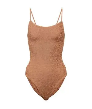 Hunza G Pamela Swimsuit - Brown