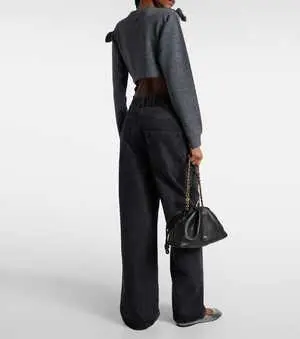 Loewe Tie-detail Cotton Crop Top