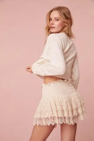 LoveShackFancy Limina Ruffle Mini Skirt