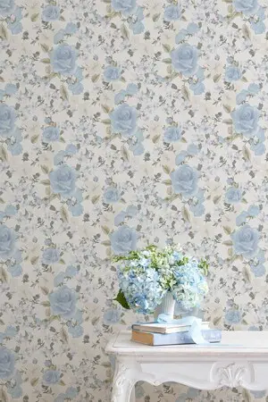 LoveShackFancy Sunset Harbor Rose Standard Wallpaper