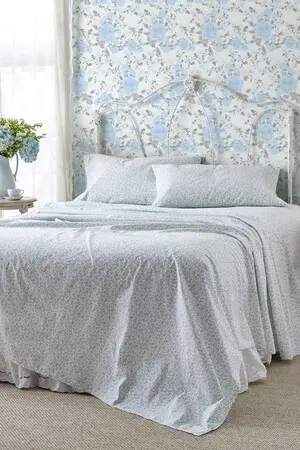 LoveShackFancy Sunset Harbor Rose Standard Wallpaper