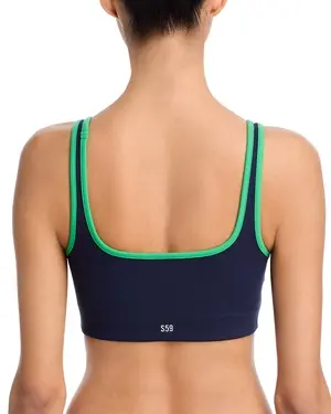 Splits59 Cait Rigor Sports Bra - Indigo/grass