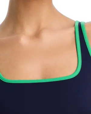 Splits59 Cait Rigor Sports Bra - Indigo/grass