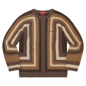 Supreme Supreme Hand Crocheted Sweater Brown