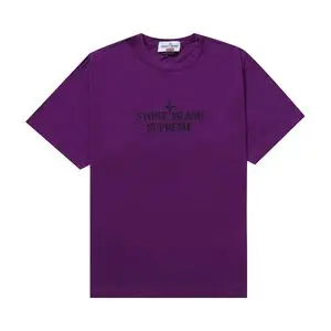 Supreme X Stone Island Short-sleeve Top - Purple