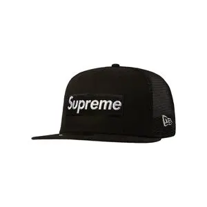 Supreme Box Logo Mesh Back New Era Cap - Black