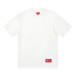 Supreme Gradient Mesh Stripe Jersey - White