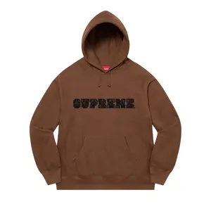 Supreme Lace Hooded Sweatshirt - Brown