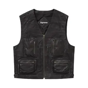 Supreme Patchwork Leather Cargo Vest