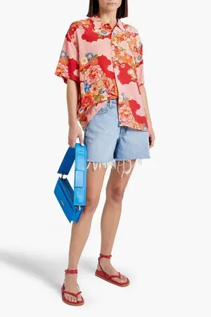 RE/DONE Aloha Floral-print Shirt