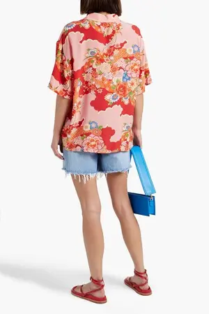 RE/DONE Aloha Floral-print Shirt