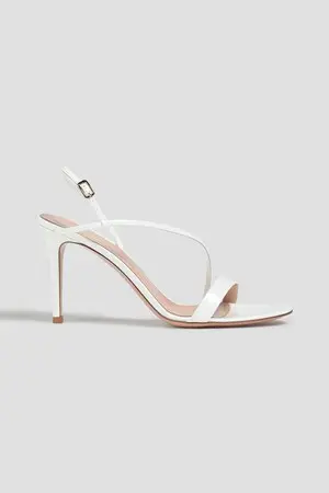 GIANVITO ROSSI Manhattan 85 Slingback Sandals - White
