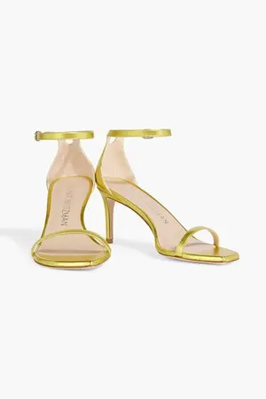STUART WEITZMAN 75 Metallic Leather Sandals
